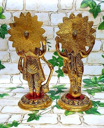 Metal Laxmi Narayan Standing Murti (19 Cm) – Welno International