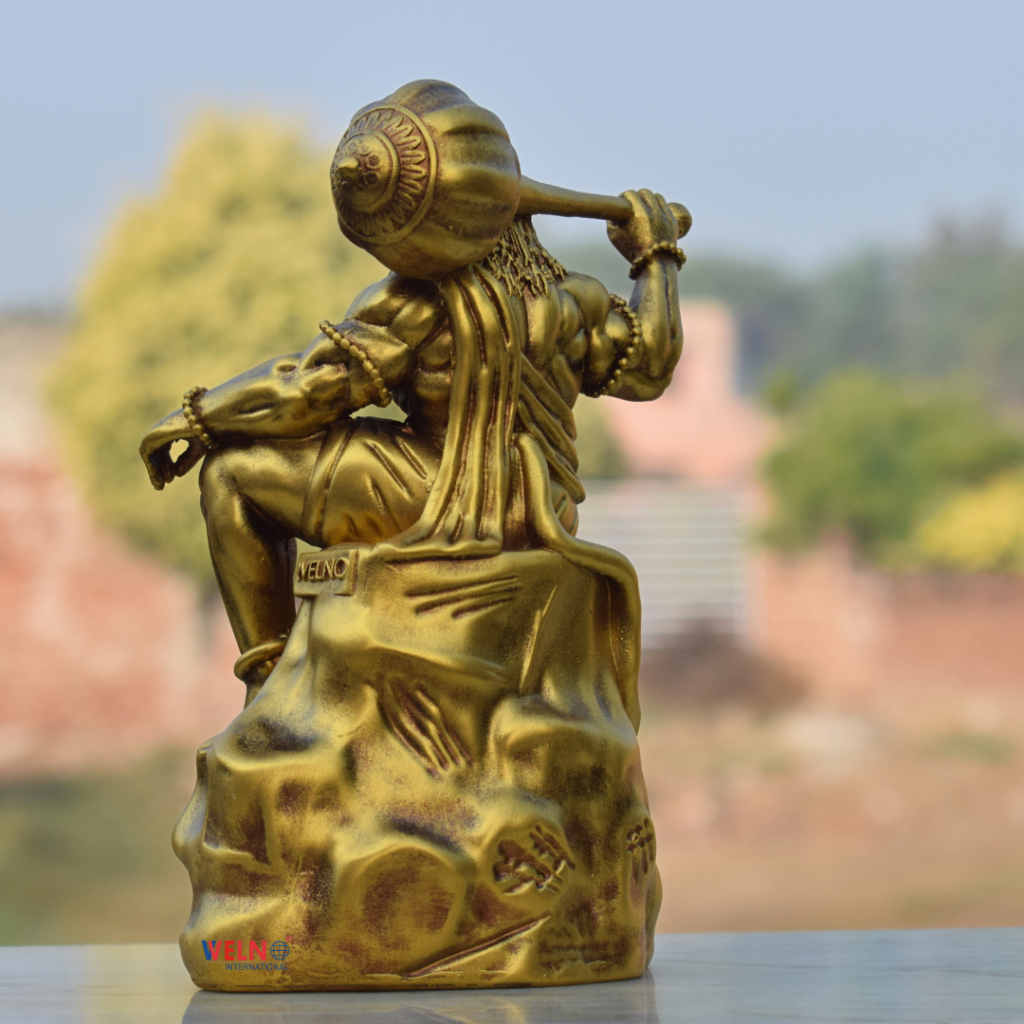 Premium Bahubali Hanuman Sitting on Mountain Idol Car Dashboard, Home ...