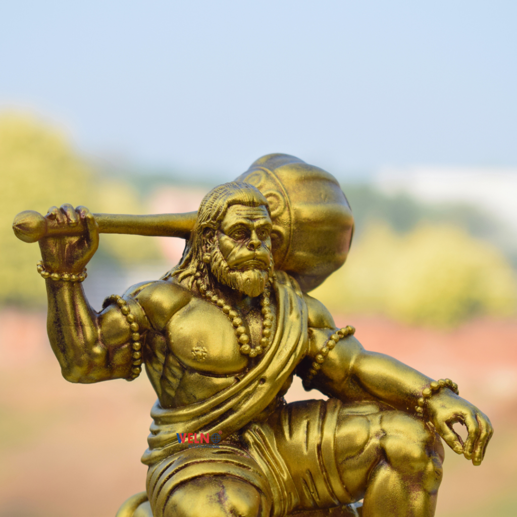 Premium Bahubali Hanuman Sitting on Mountain Idol Car Dashboard, Home ...